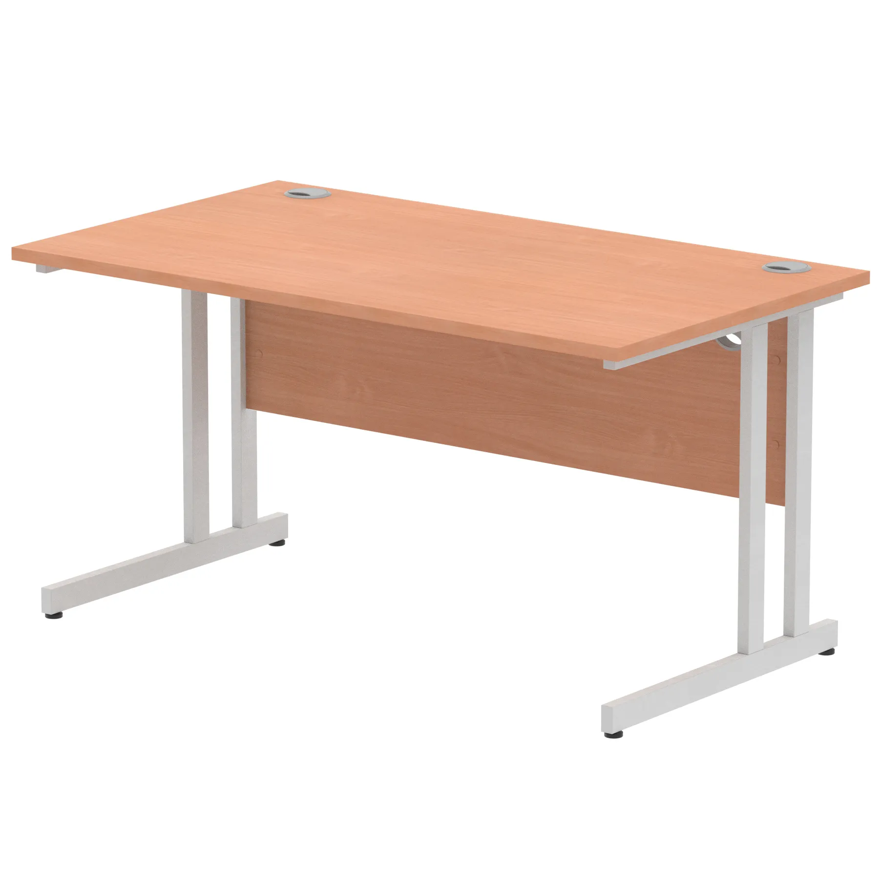 Impulse 1400mm Straight Desk Cantilever Leg - Cawthornes Interiors