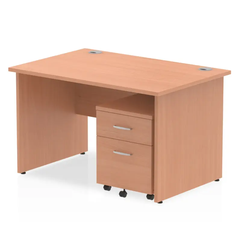 OE - Impulse Panel End Straight Desk With Mobile Pedestal - Cawthornes ...